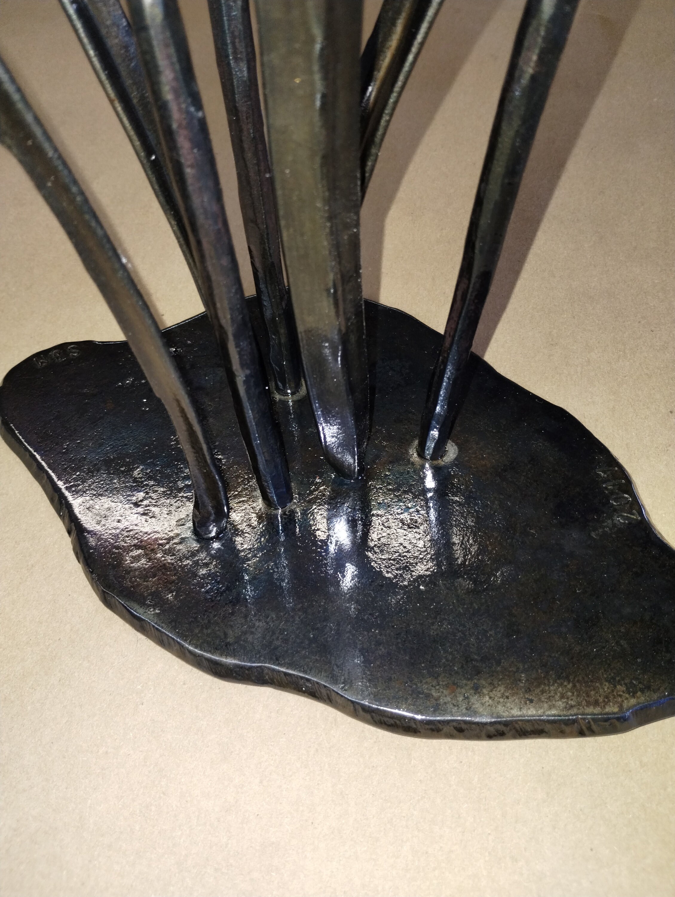 Cattail Sculpture, Hand Forged Blacksmith Made One of a Kind Cattail ...