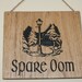 Spare Oom Sign Home Decor Wall Hanging Wooden Sign Oak - Etsy UK