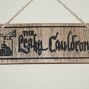 The Leaky Cauldron. Home Decor, Wall Hanging, Wooden Sign, Geek Sign ...