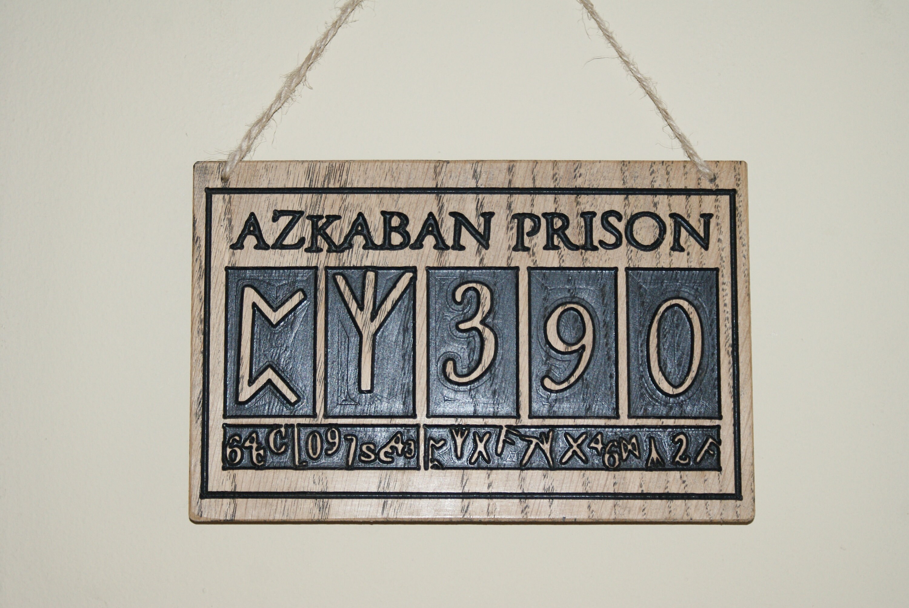 Azkaban Prison Geek Sign Wooden Sign Magical Azkaban | Etsy