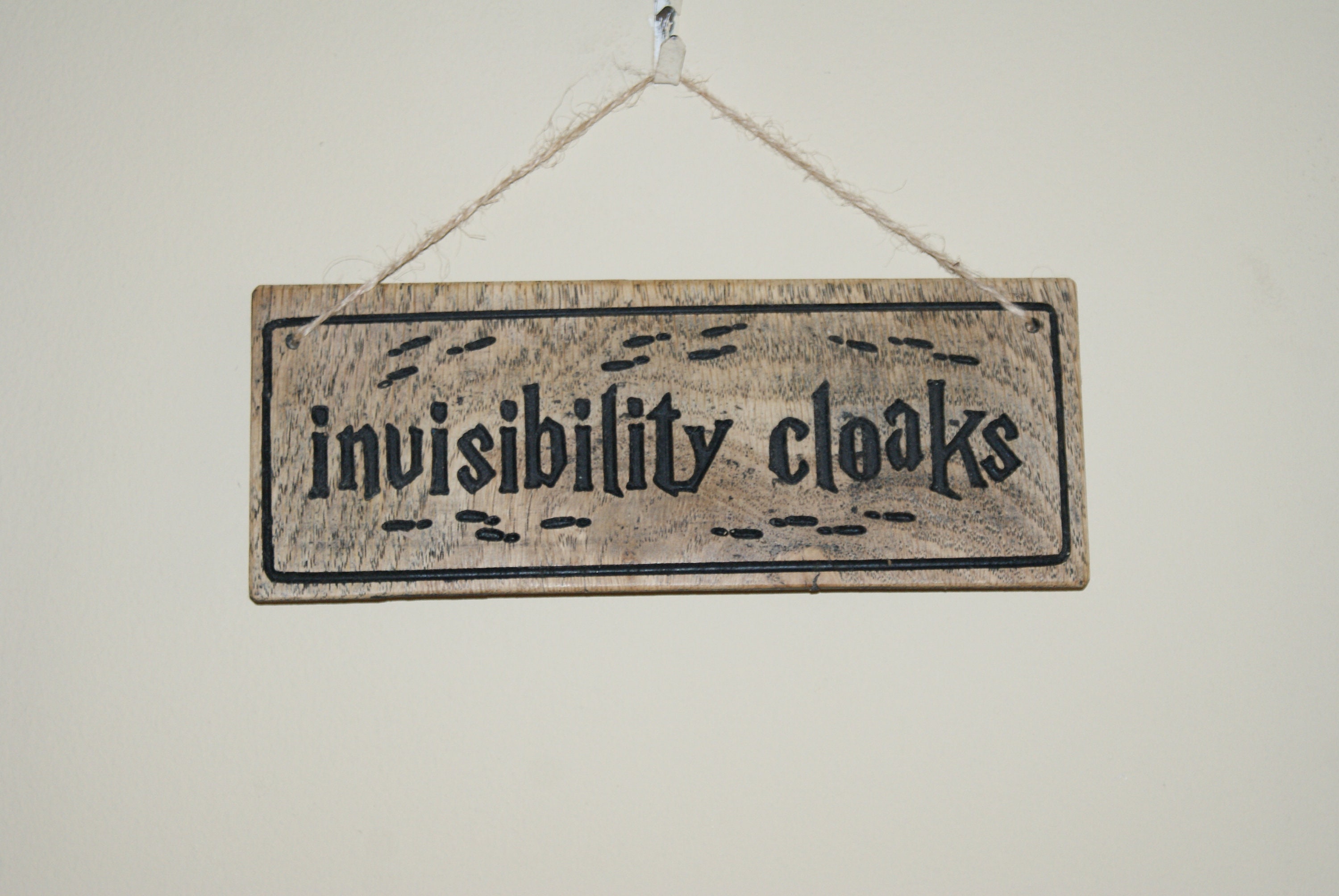 Invisibility Cloaks Wooden Sign Harry Potter Sign Wooden - Etsy Israel