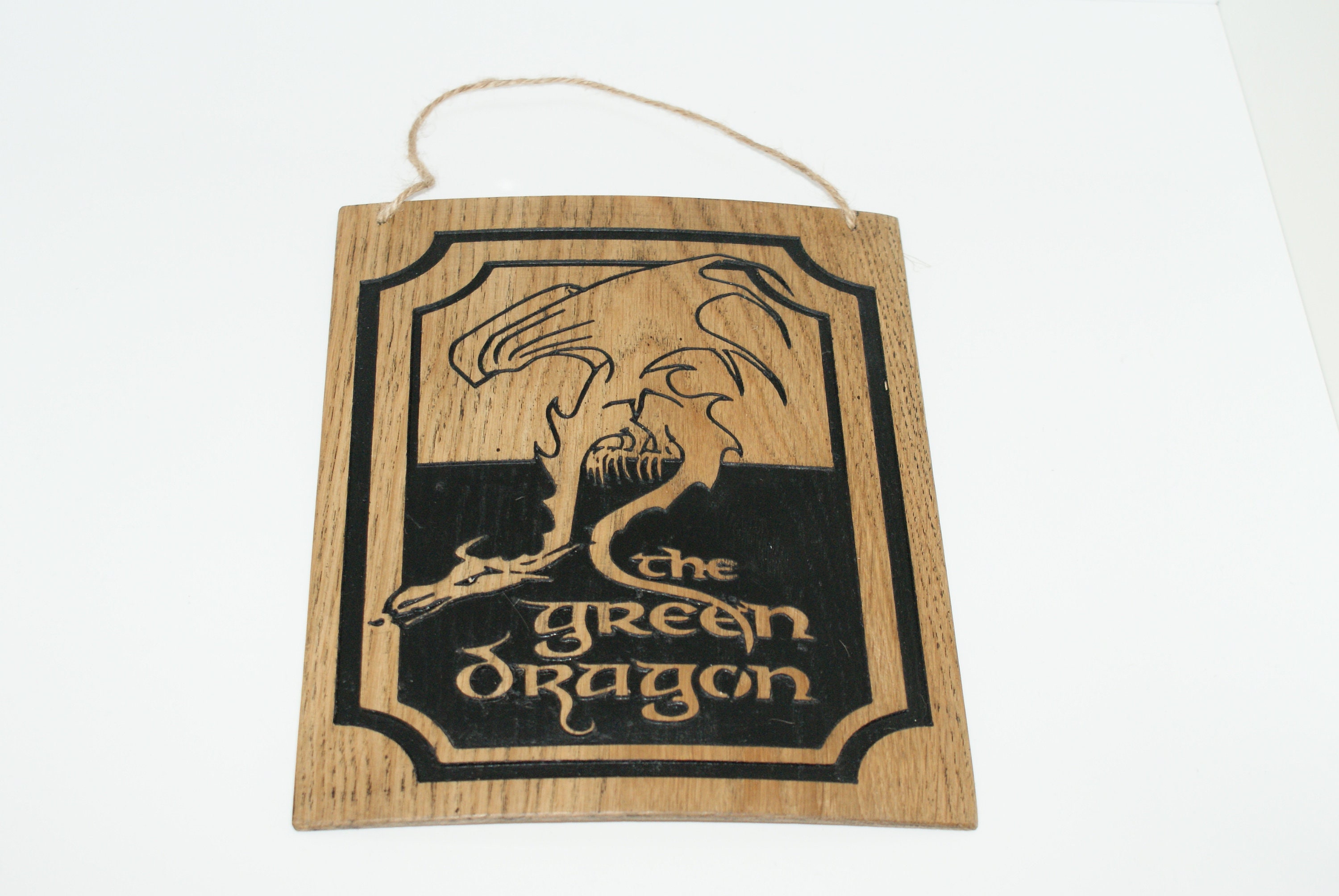 The Green Dragon LOTR Geek Sign Hanging Sign Lord of the - Etsy UK