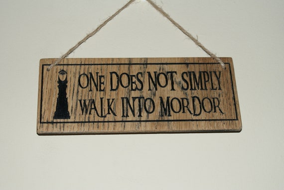 Mordor Eye of Sauron Tolkien Wooden Sign Wooden Sign Lord | Etsy