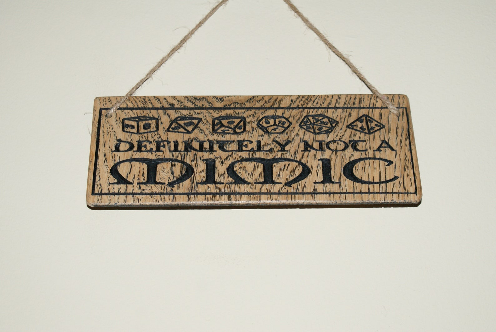 Definitely Not a Mimic Mimic Sign DnD Mimic Donjons et | Etsy