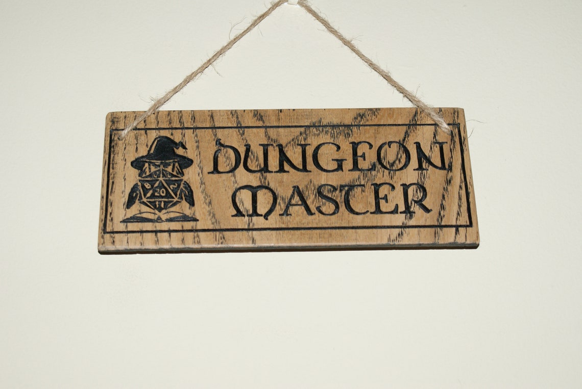 Dungeon Master Wooden Sign Dnd Dungeons and Dragons Signs - Etsy