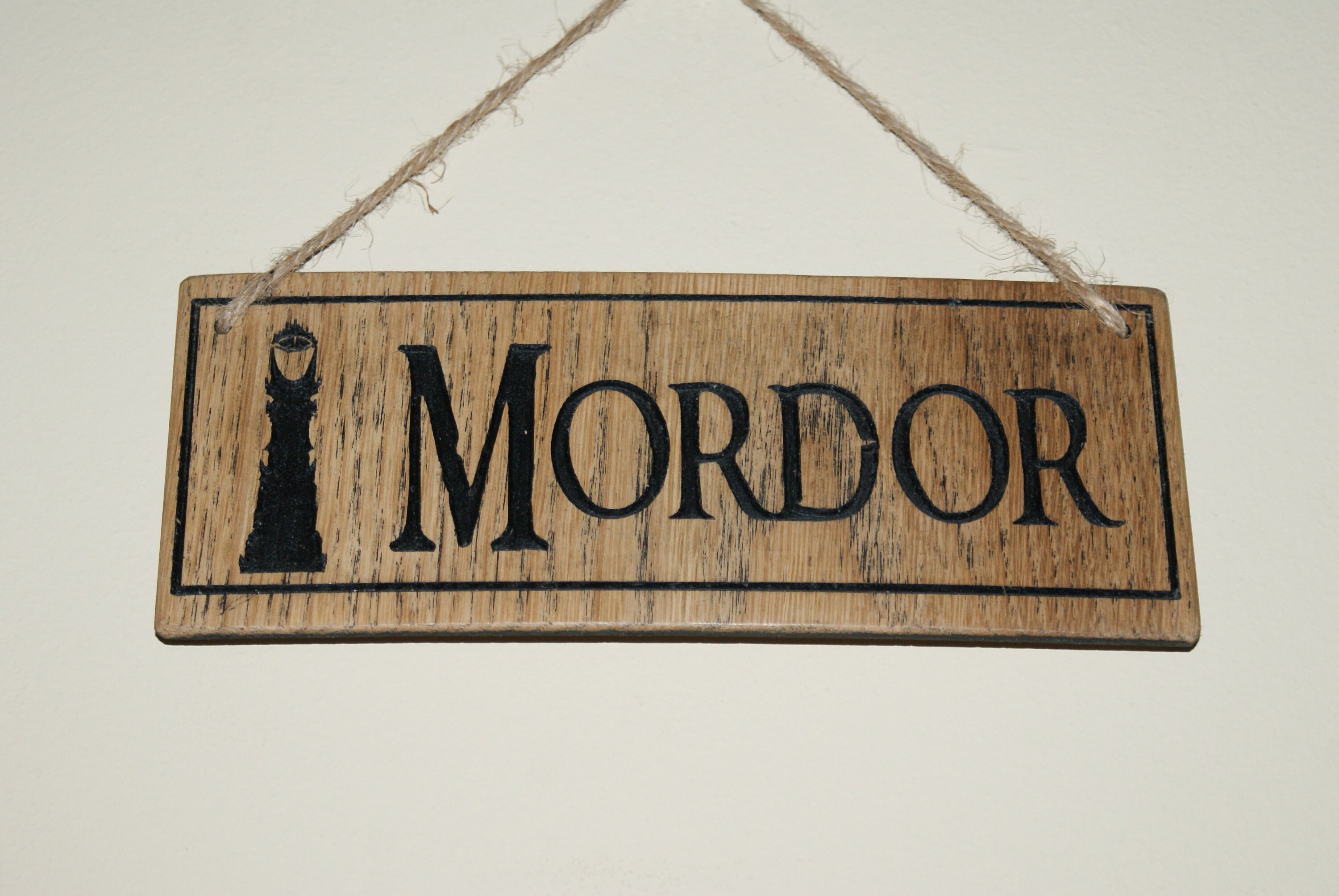 Mordor Tolkien Wooden Sign Wooden Sign Lord of the Rings | Etsy