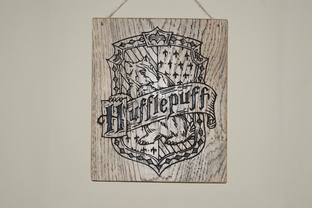 Hufflepuff, Harry Potter, Wooden Sign, Harry Potter Sign, Wooden Signs ...