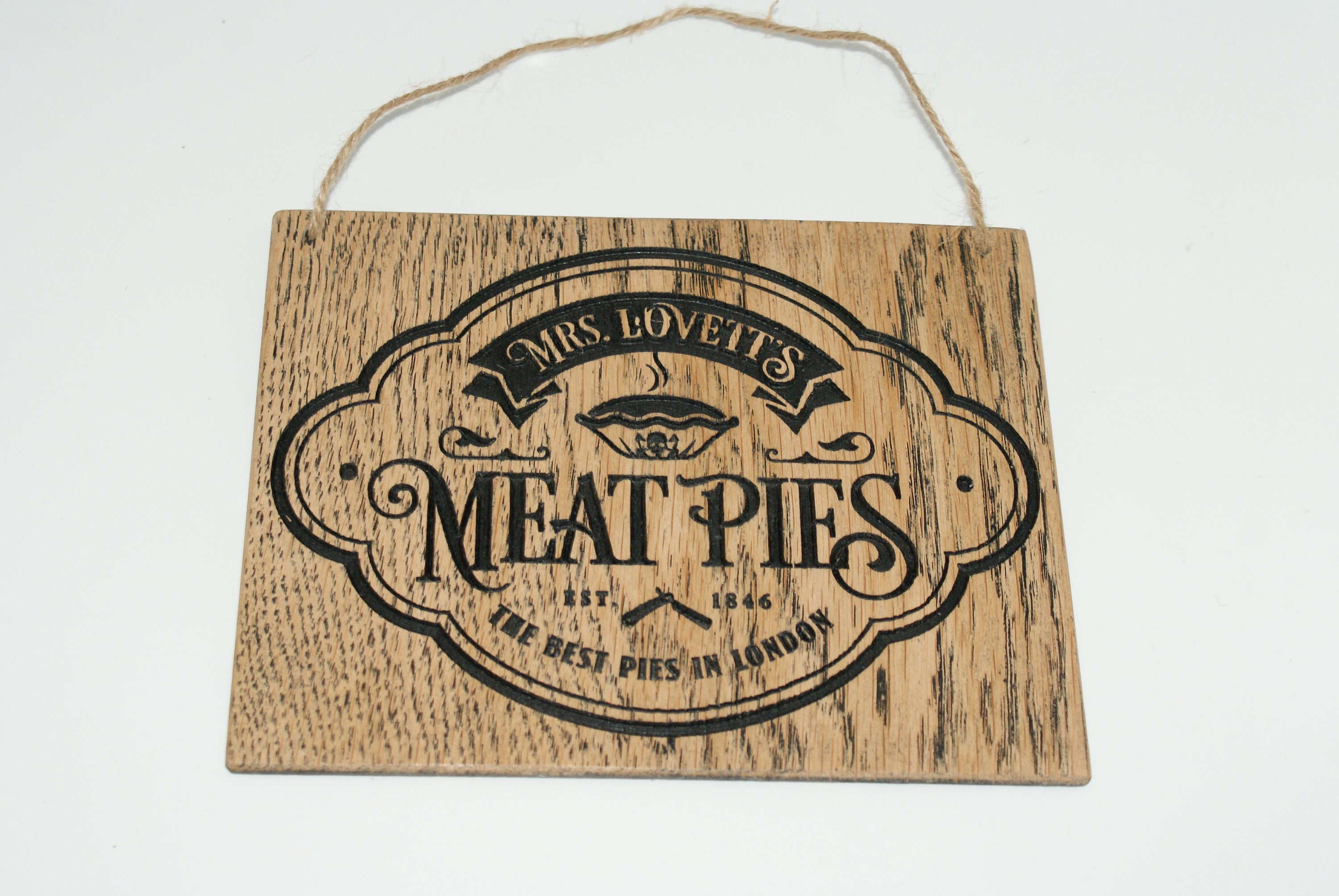 Funny Sign Mrs Lovetts Meat Pies Kitchen Decor Wall Sign - Etsy UK