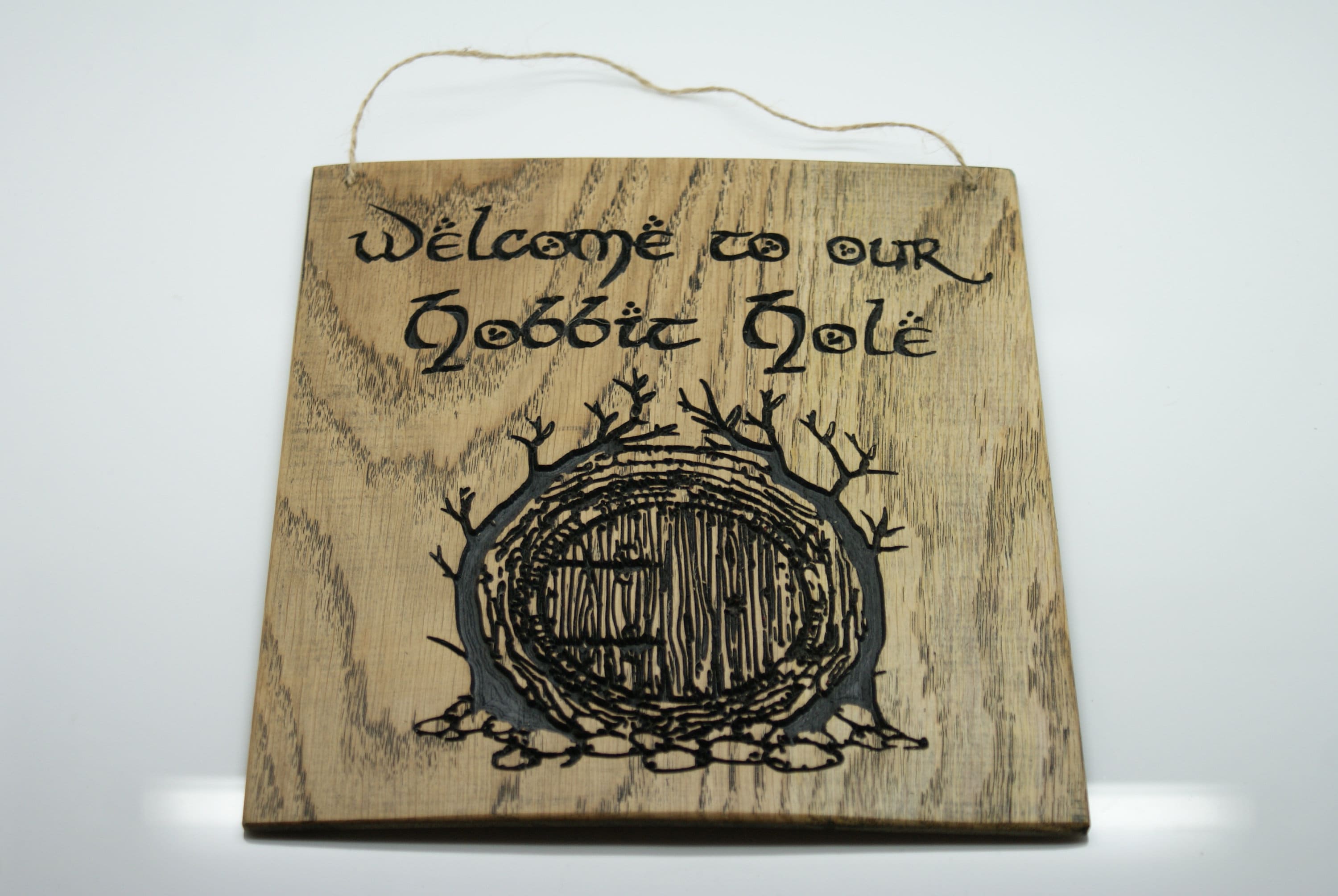Welcome to our Hobbit Hole Wooden Sign Lord of the Rings | Etsy