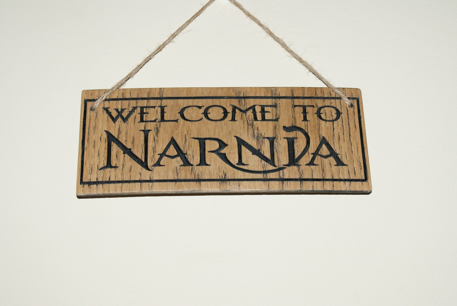 Welcome to Narnia, Decor, Wall Hanging, Wooden Sign, Oak Sign, Wooden ...