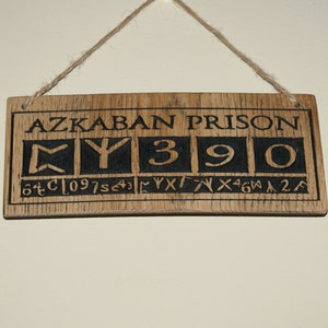 Azkaban Prison, Geek Sign, Wooden Sign, Magical, Azkaban, Harry Potter ...