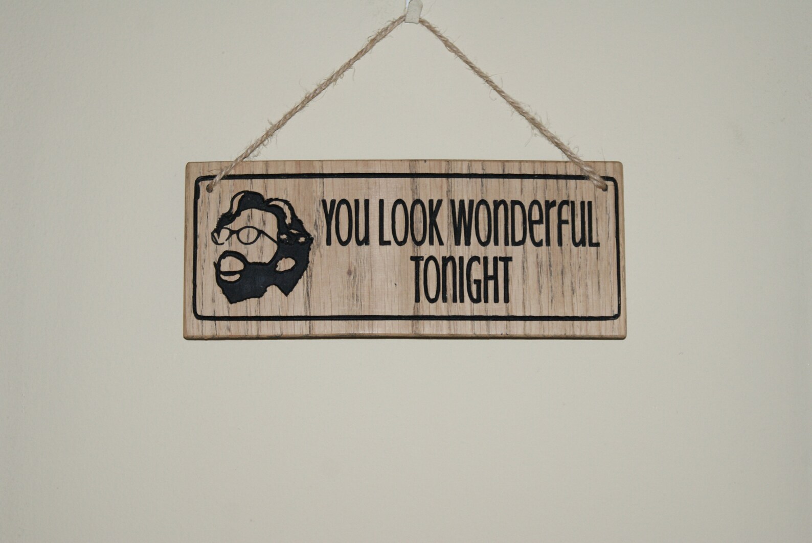 You Look Wonderful Tonight Funny Sign Paroles Eric Clapton - Etsy France