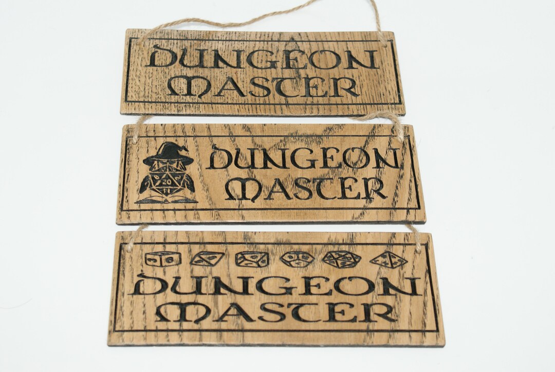 Dungeon Master, Wooden Sign, Dnd, Dungeons and Dragons, Signs, Dnd Sign ...