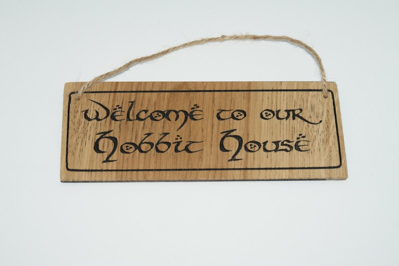 Welcome to Our Hobbit House Lord of the Rings Wooden Signs | Etsy