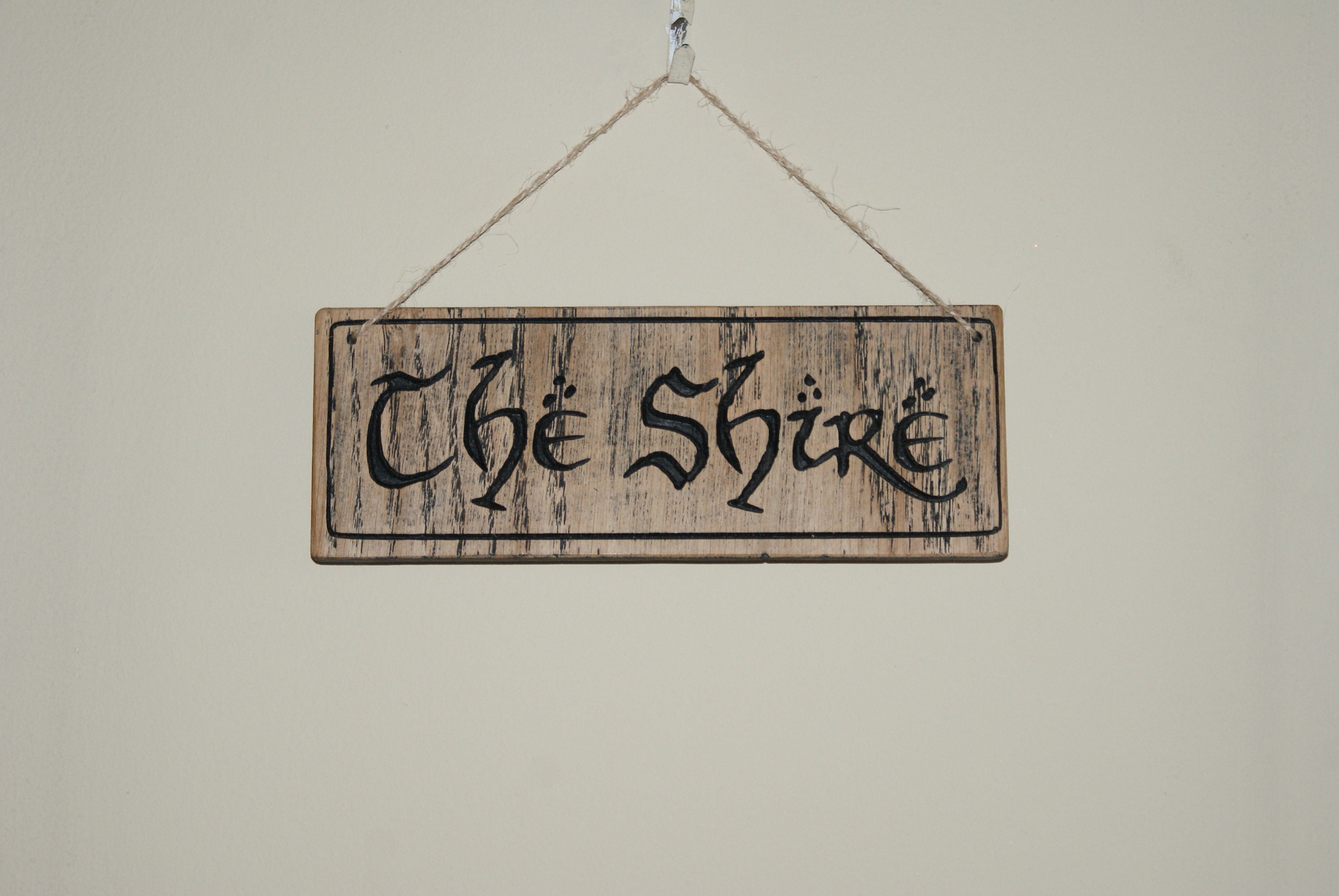 The Shire Tolkien Wooden Sign Lord of the Rings Wooden - Etsy UK