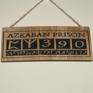 Azkaban Prison, Geek Sign, Wooden Sign, Magical, Azkaban, Harry Potter ...