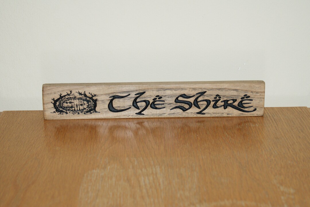 The Shire, Hobbit Hole, wooden Sign, Lord of the Rings, Wooden Signs ...