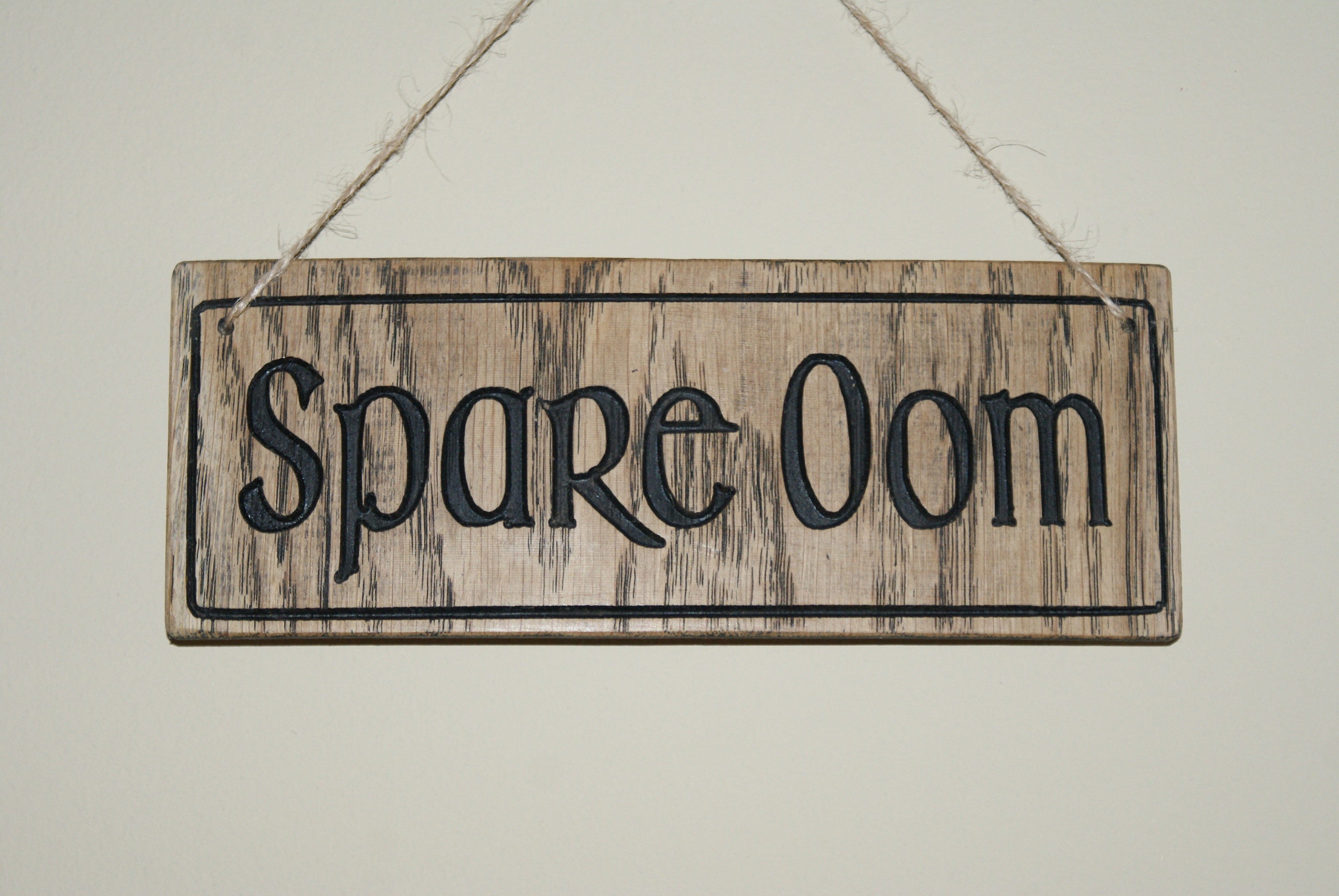 Spare Oom Sign Home Decor Wall Hanging Wooden Sign Oak | Etsy