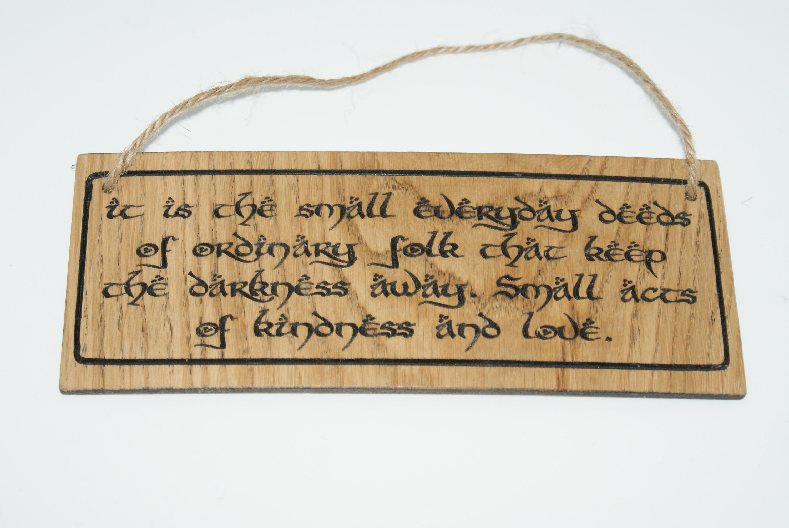 Lord of the Rings Carved Sign Hanging Wall Sign Tolkien - Etsy