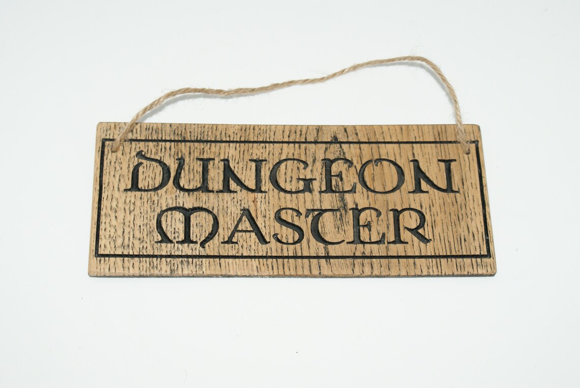 Dungeon Master Wooden Sign DnD Dungeons and Dragons Signs | Etsy