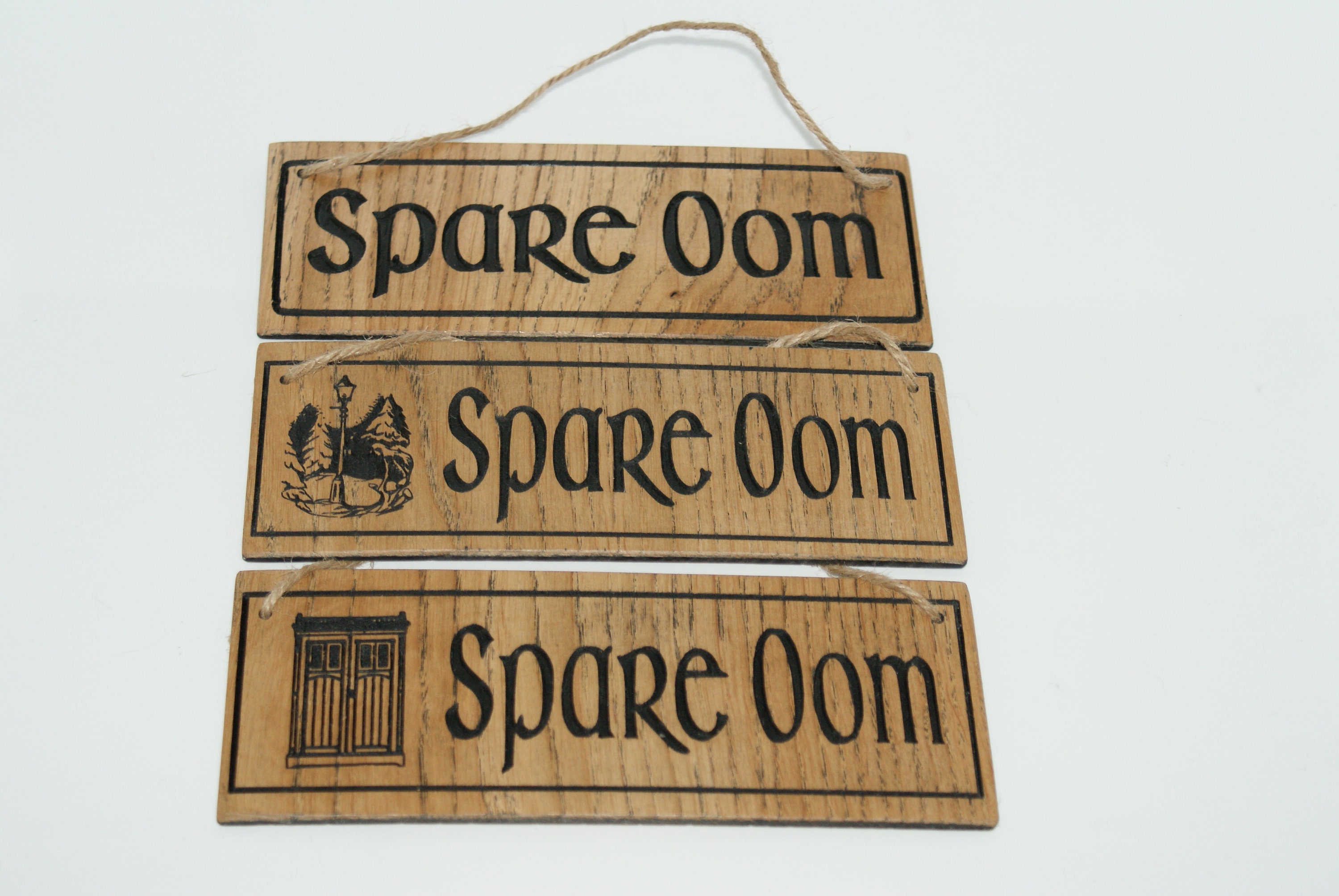 Spare Oom Sign Home Decor Wall Hanging Wooden Sign Oak | Etsy