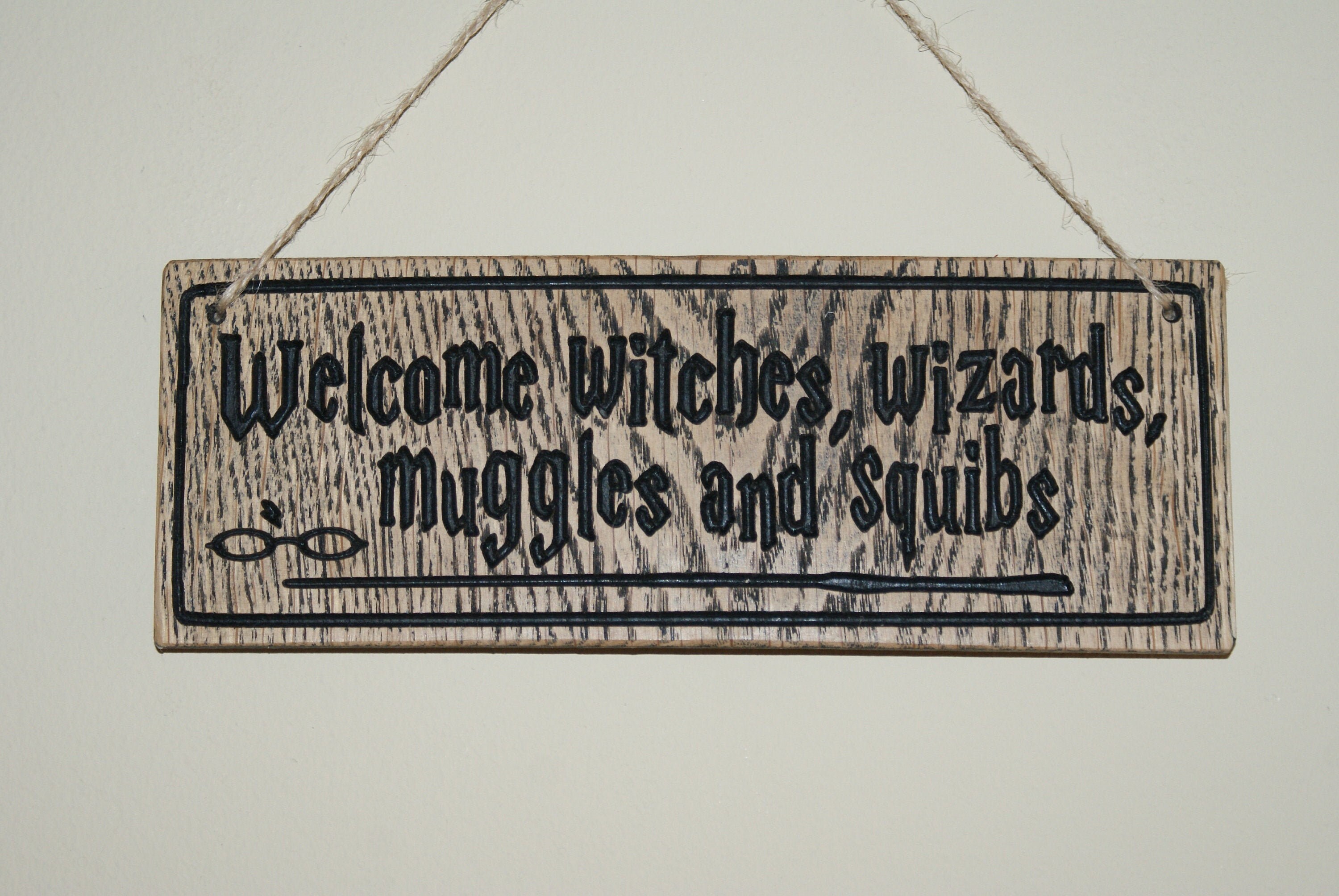 Welcome Harry Potter Harry Potter Sign Wooden Sign Carved - Etsy UK