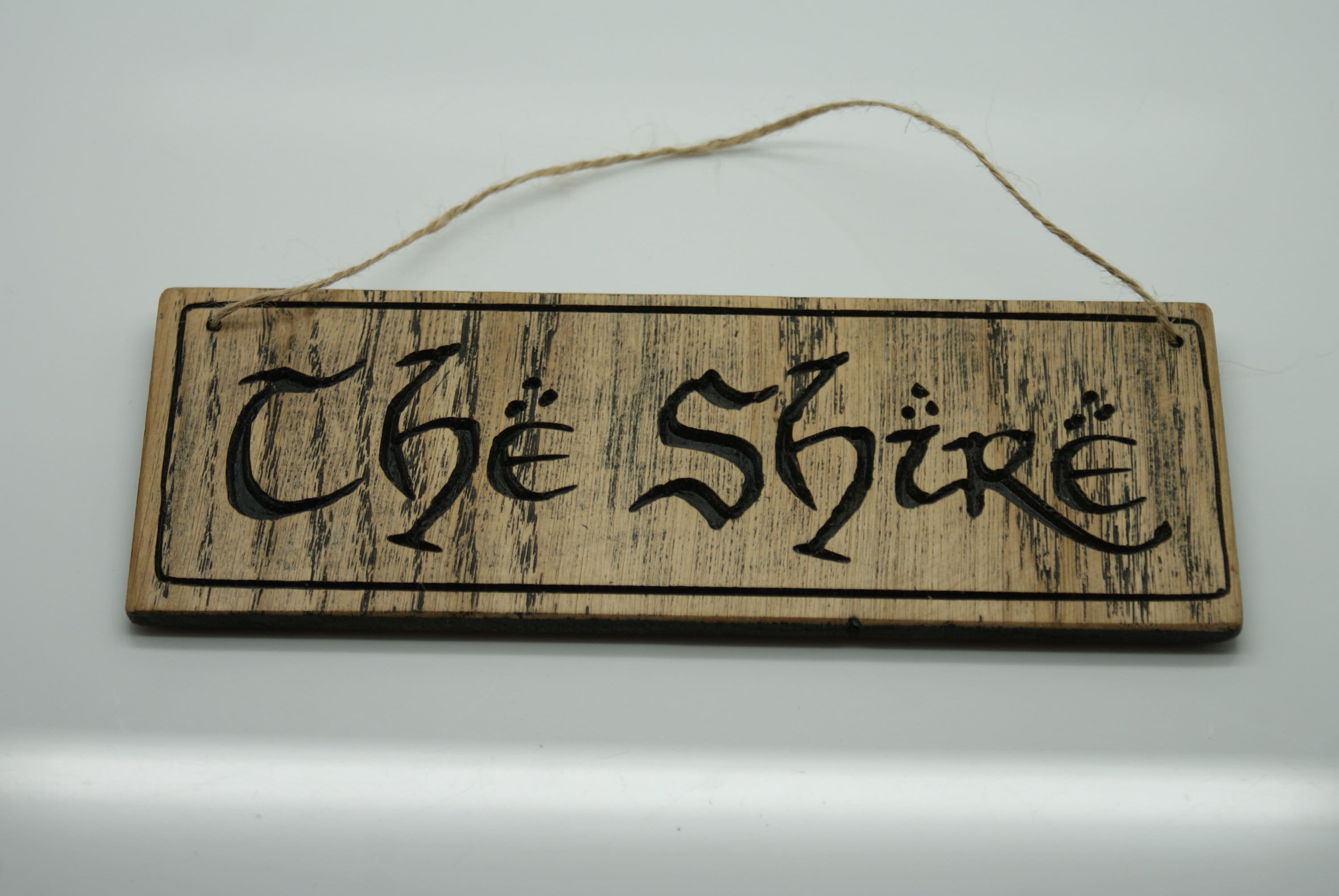 The Shire Tolkien Wooden Sign Lord of the Rings Wooden - Etsy UK