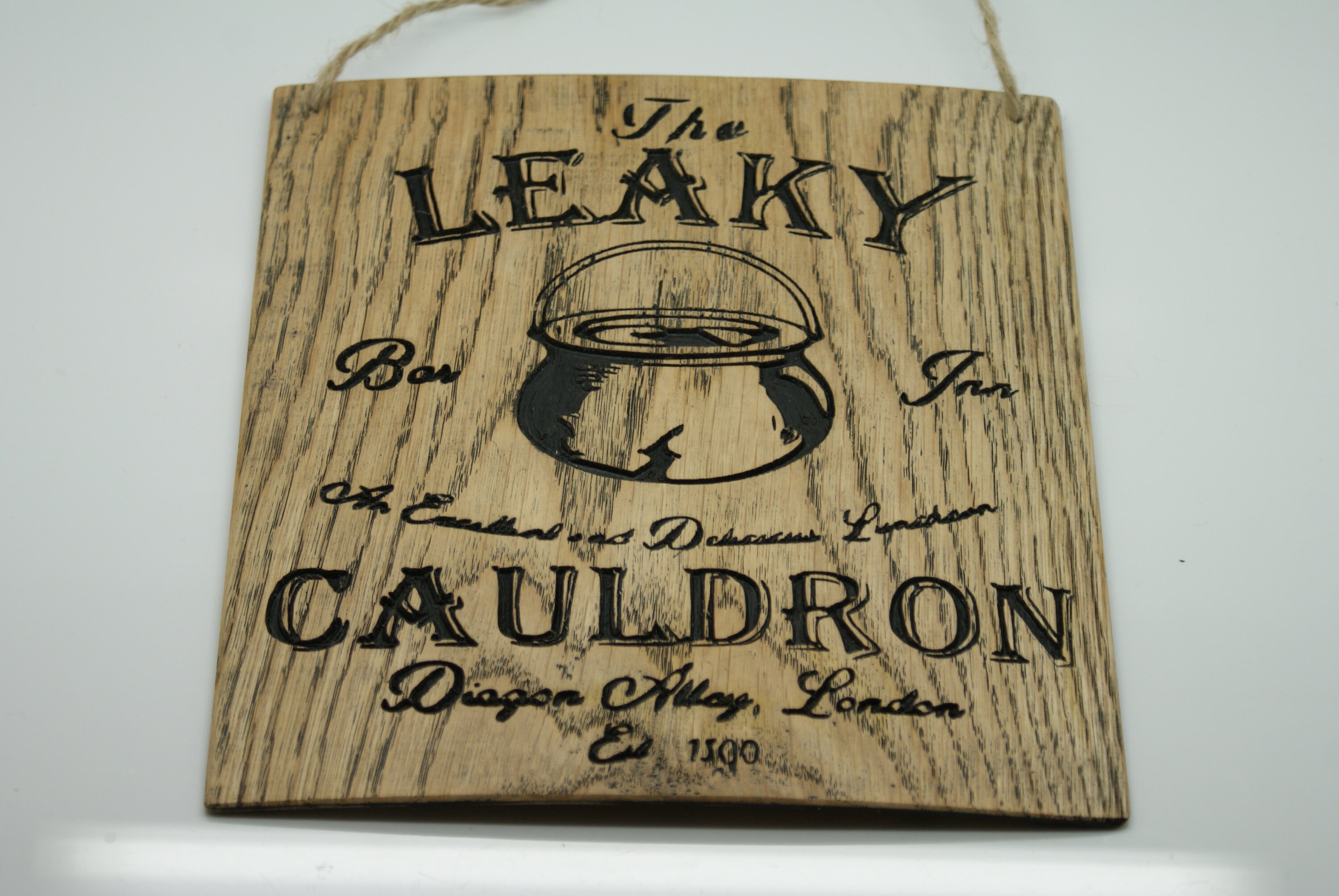 The Leaky Cauldron. Home Decor Wall Hanging Wooden Sign | Etsy