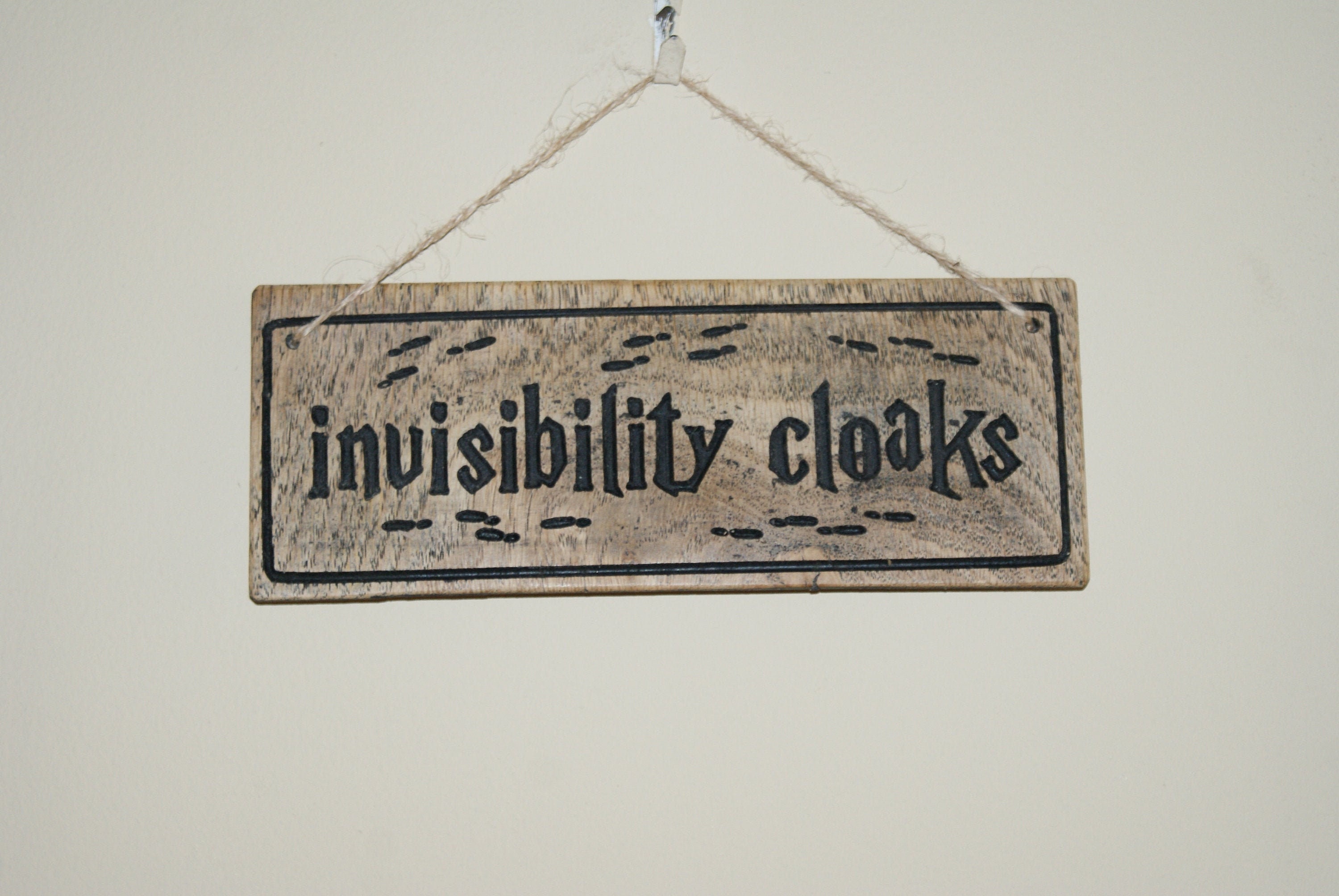Invisibility Cloaks, Wooden Sign, Harry Potter Sign, Wooden Sign ...
