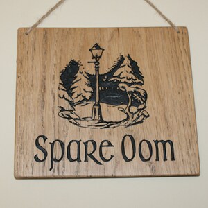Spare Oom Sign, Home Decor, Wall Hanging, Wooden Sign, Oak Sign, Wooden ...