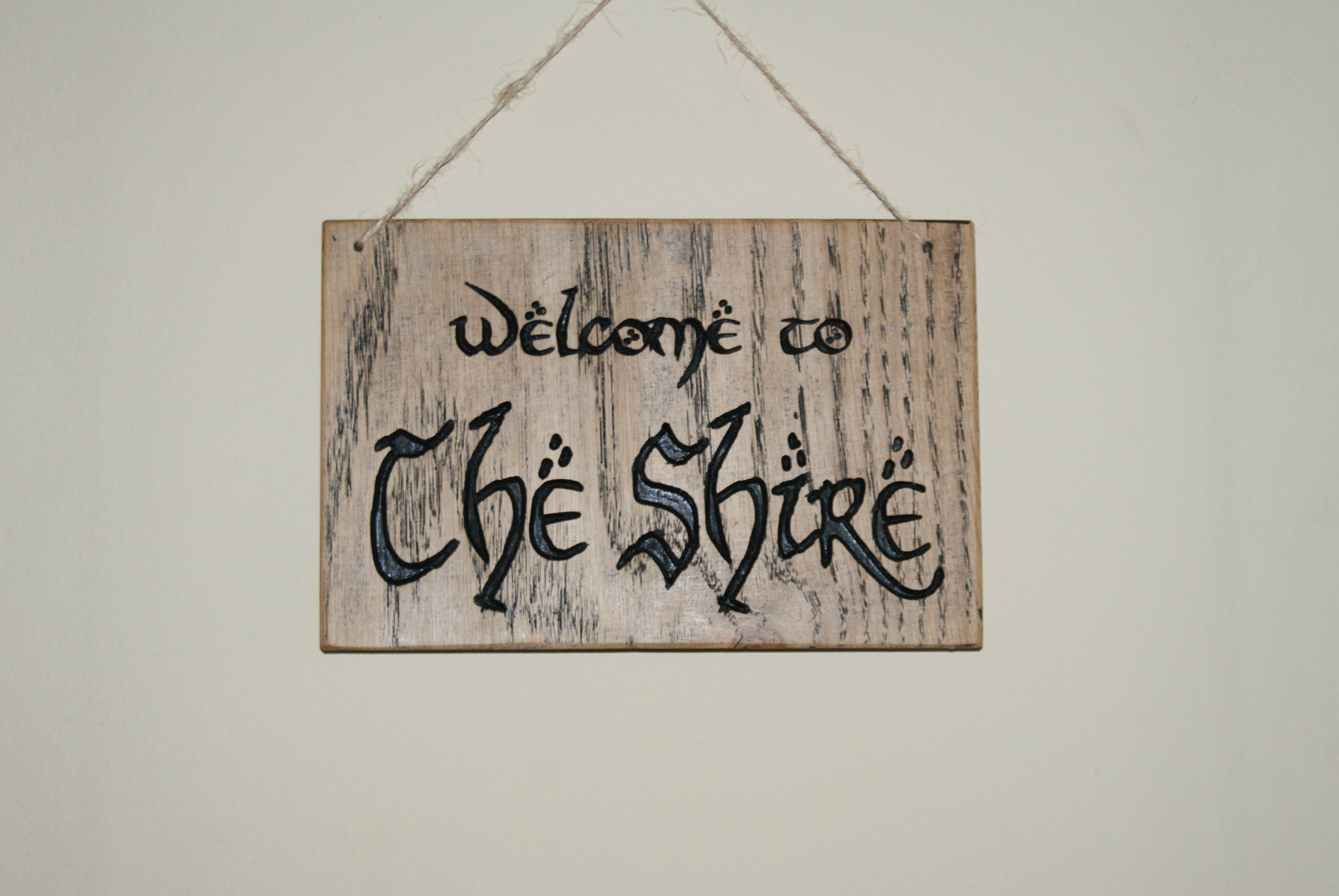 Welcome to the Shire Wooden Sign Lord of the Rings Wooden - Etsy UK