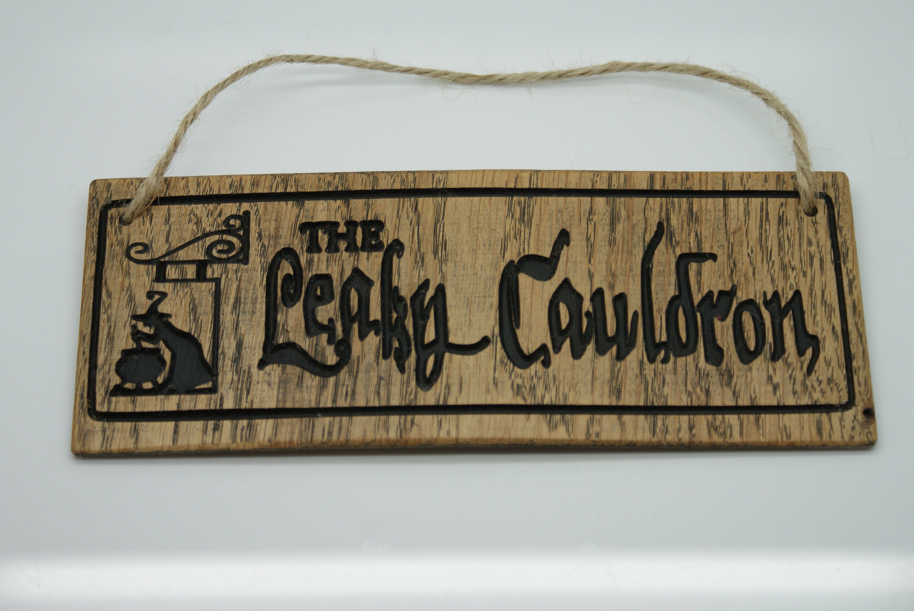 The Leaky Cauldron. Home Decor Wall Hanging Wooden Sign - Etsy UK