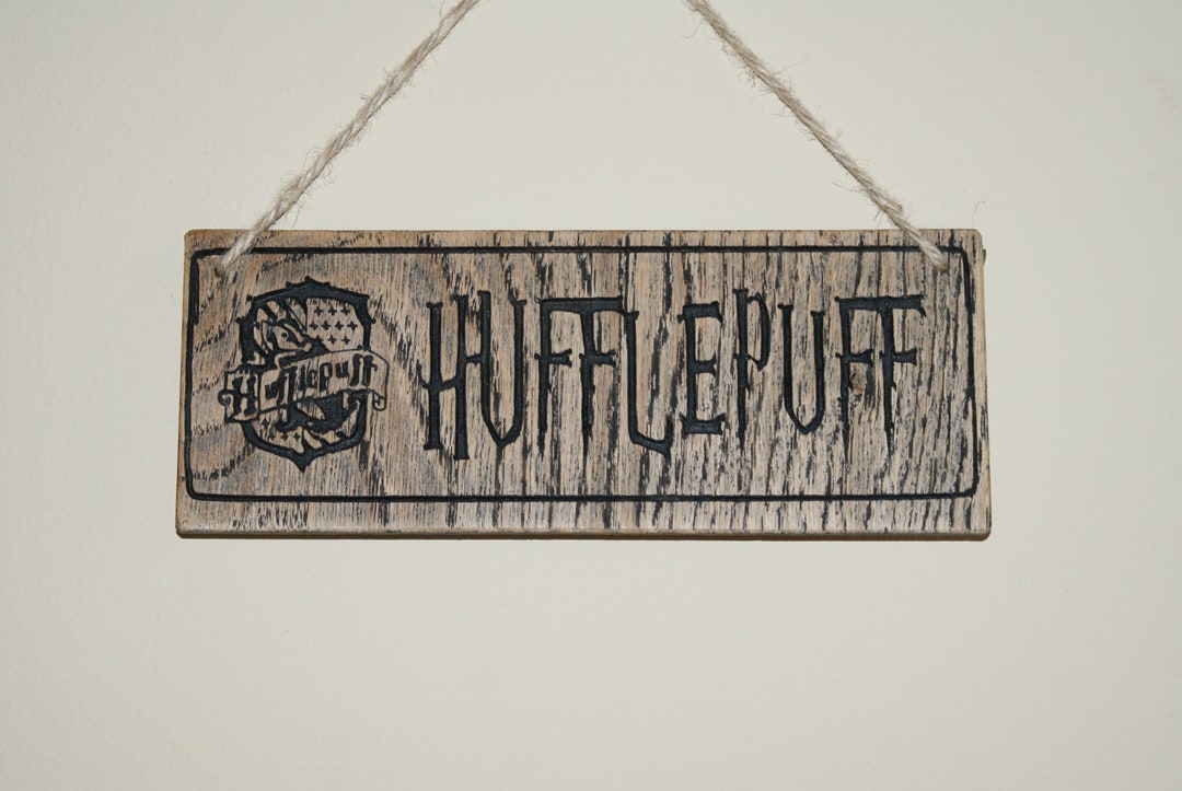 Hufflepuff, Hufflepuff Signs, Harry Potter, Wooden Sign, Harry Potter ...