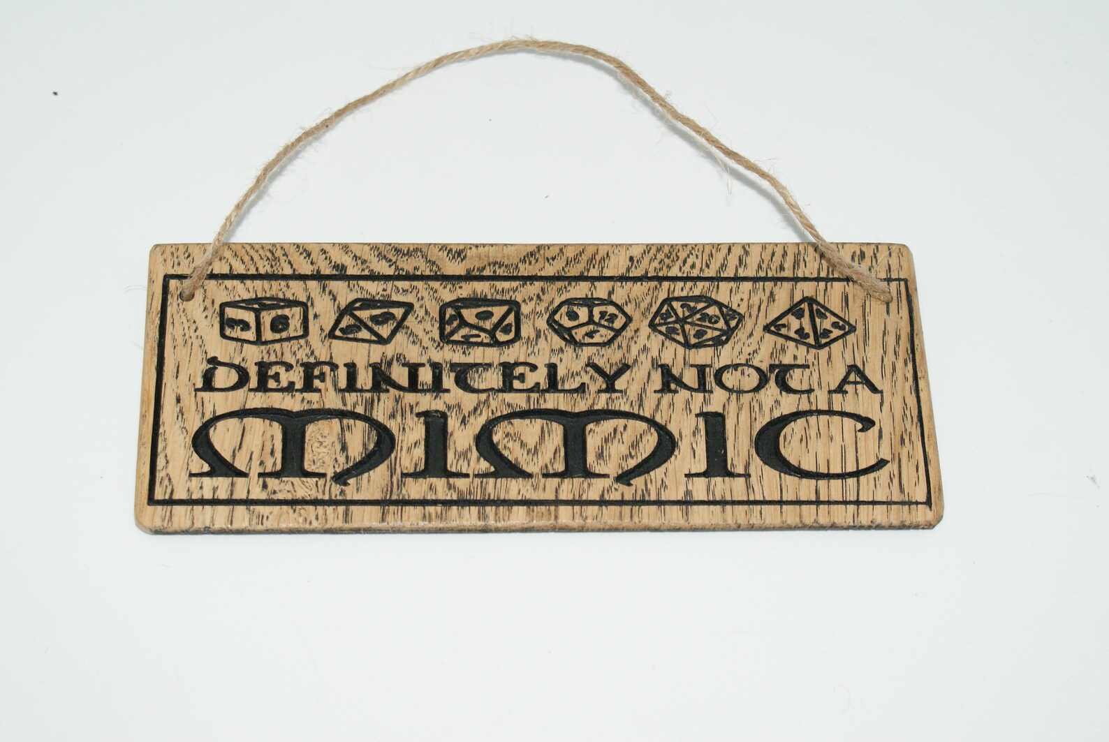 Definitely Not a Mimic Mimic Sign Dnd Mimic Dungeons and - Etsy UK