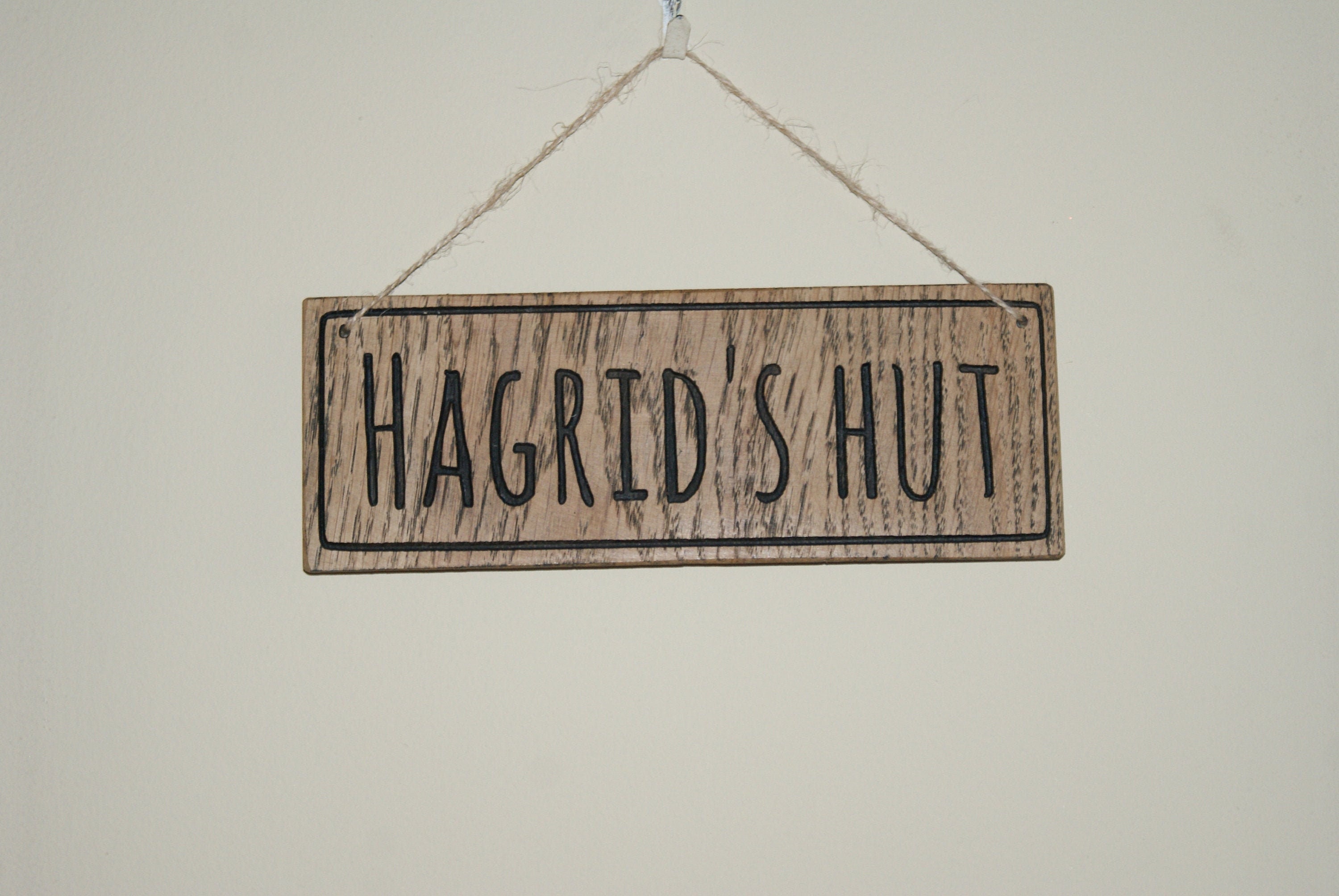 Hagrid's Hut, Wooden Sign, Harry Potter Sign, Wooden Sign, Carved ...