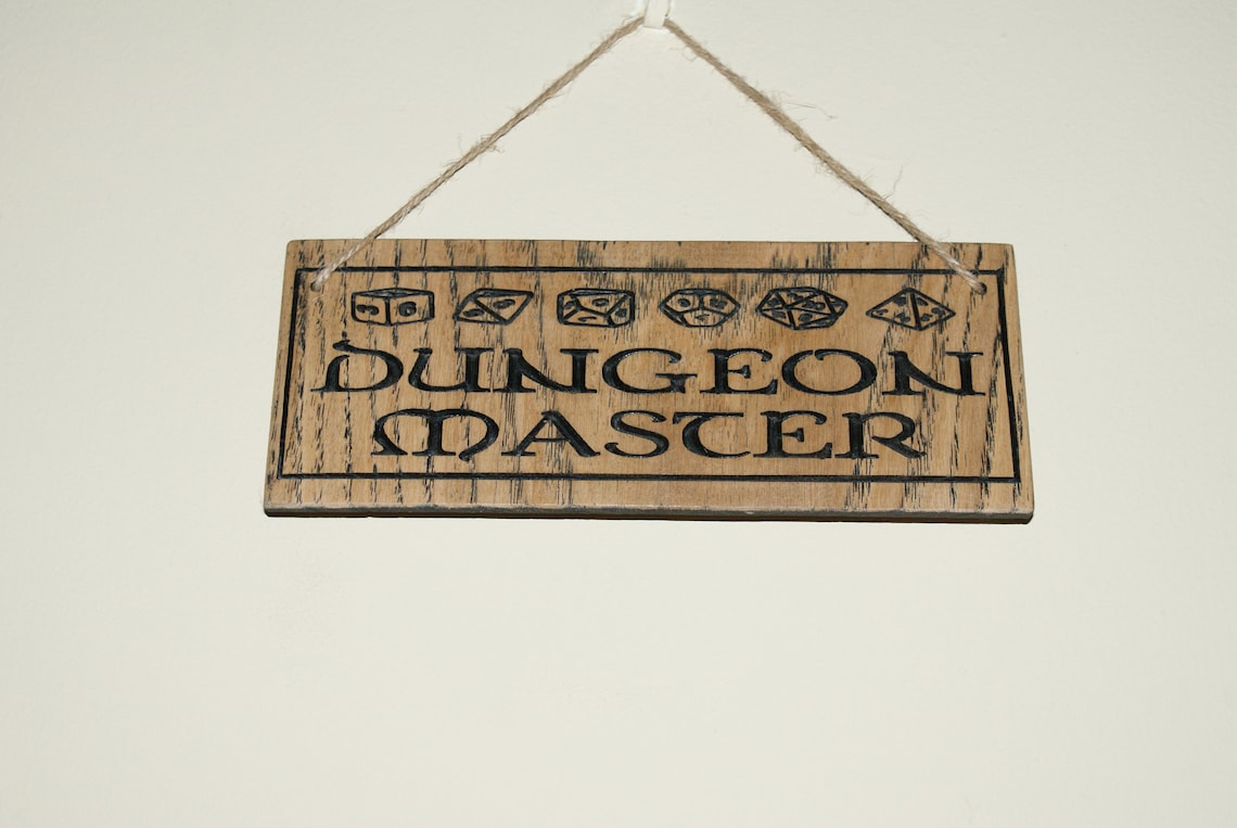 Dungeon Master Wooden Sign Dnd Dungeons and Dragons Signs - Etsy