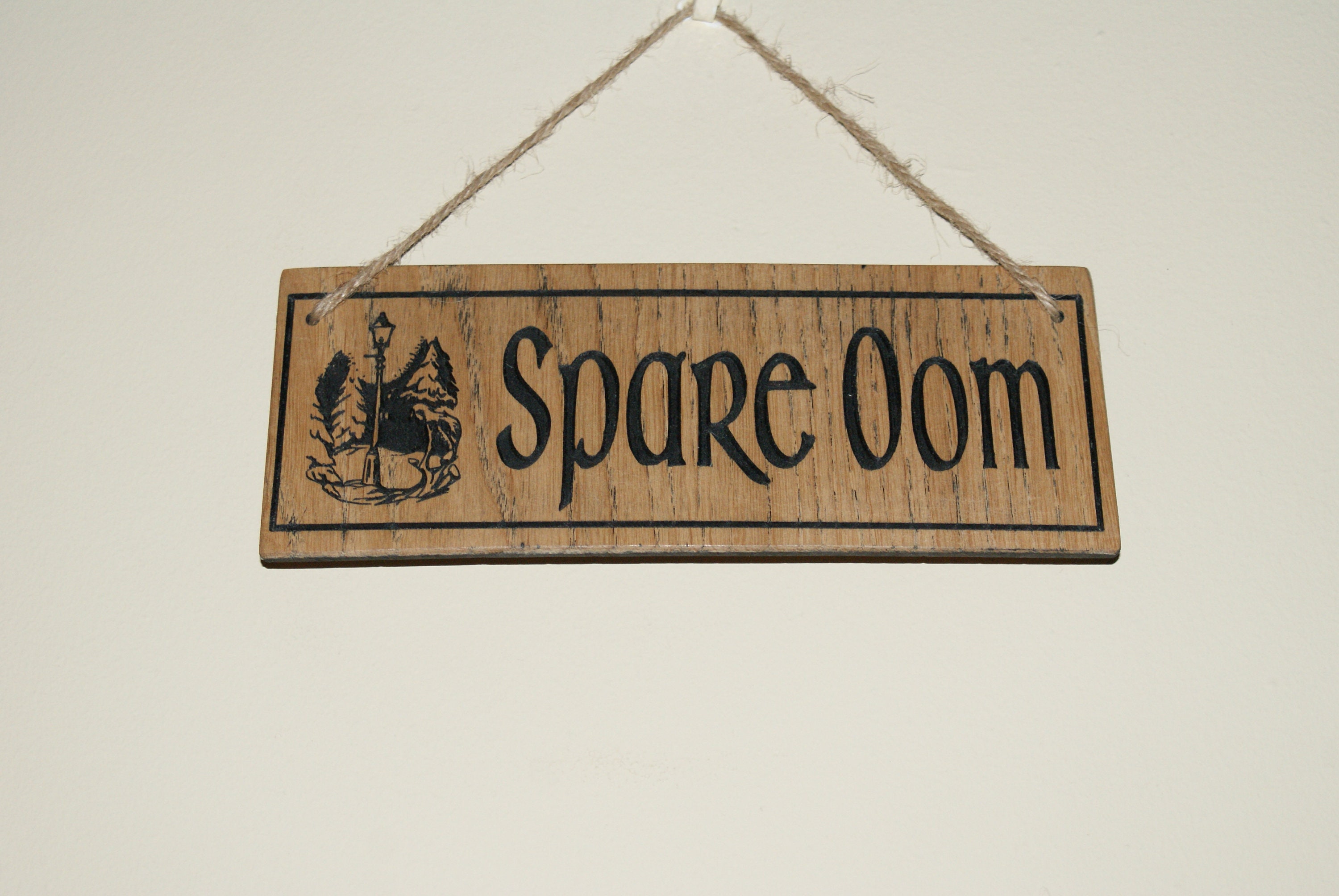 Spare Oom Sign Home Decor Wall Hanging Wooden Sign Oak - Etsy UK