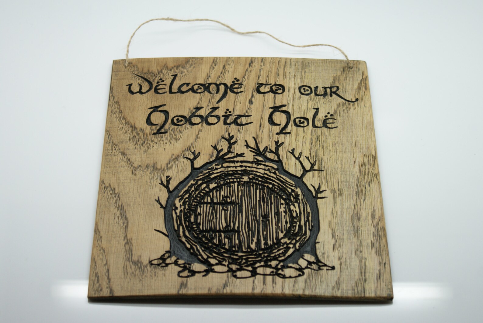 Welcome to Our Hobbit Hole Wooden Sign Lord of the Rings - Etsy UK