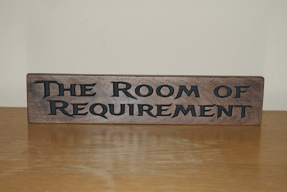 The Room of Requirement Sign Wooden Sign Magical Shop Harry - Etsy