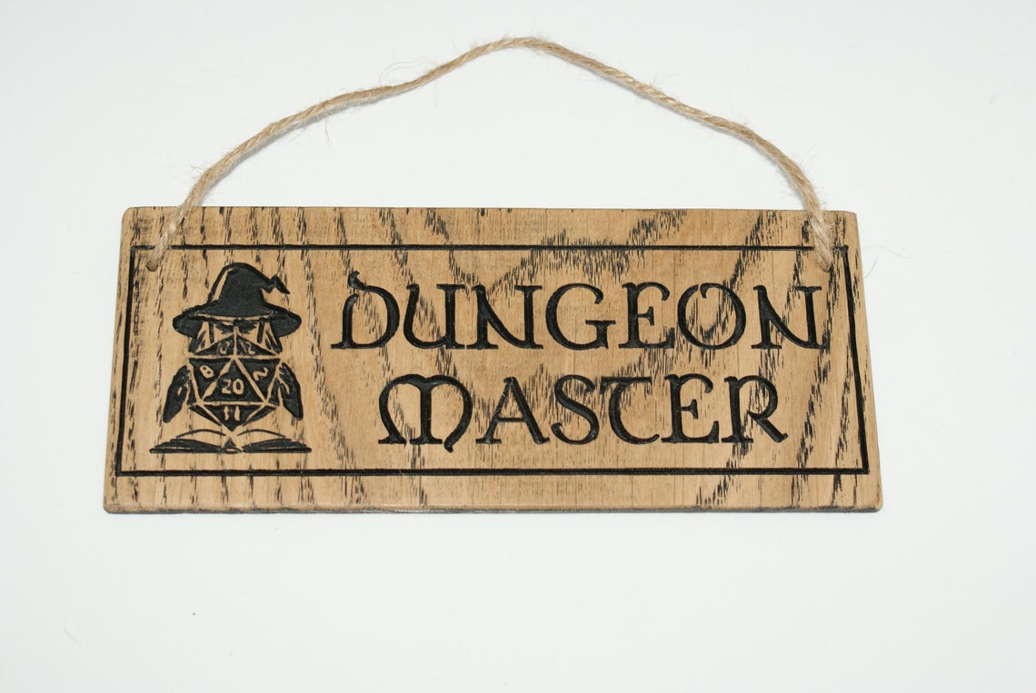 Dungeon Master Wooden Sign DnD Dungeons and Dragons Signs - Etsy.de