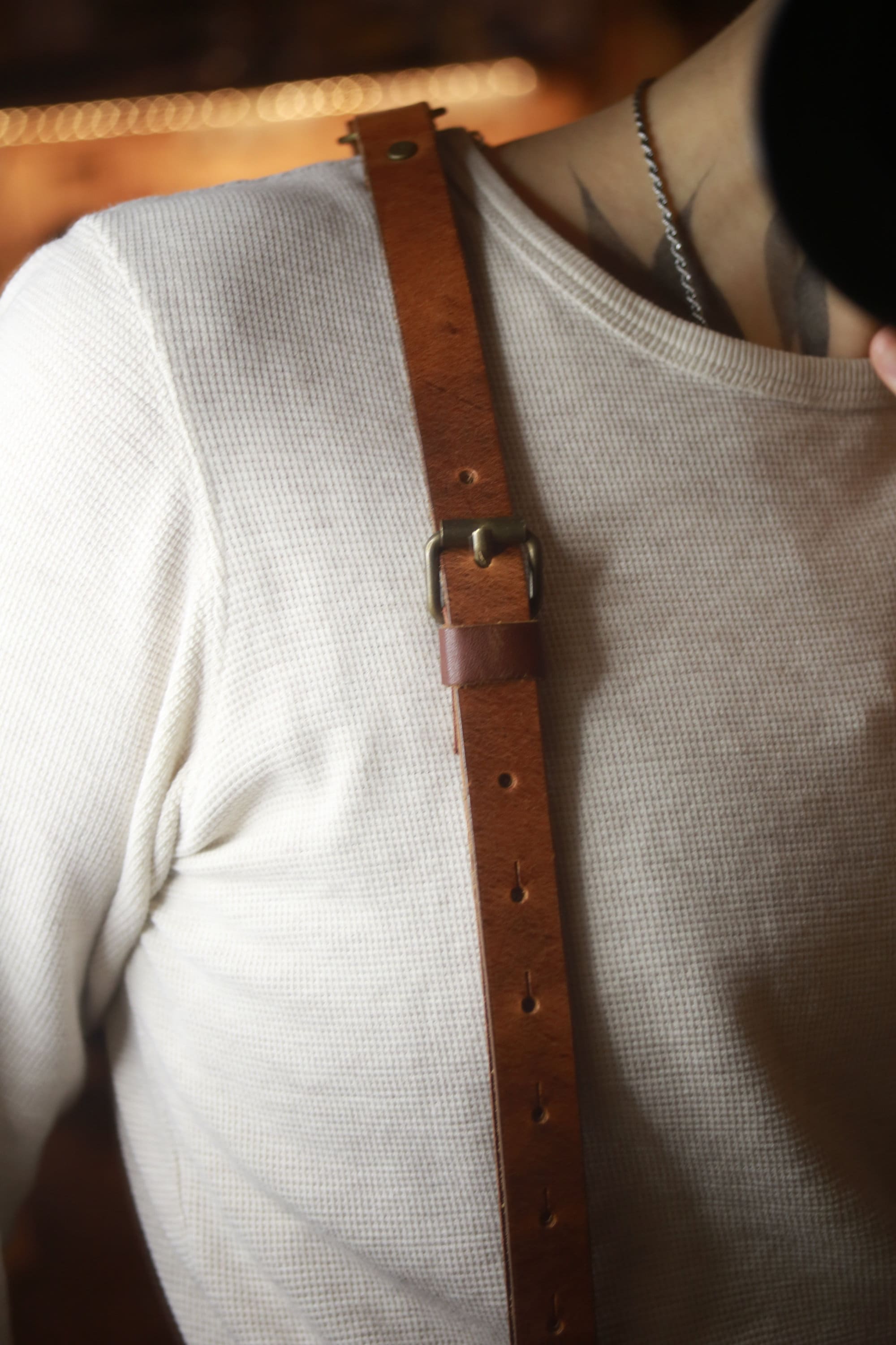 Custom Leather Suspenders BLACK or BROWN With Custom Engraving: Made ...