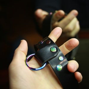 Unique Collar! BLACK With Iridescent Accents- With Custom Engraving ...