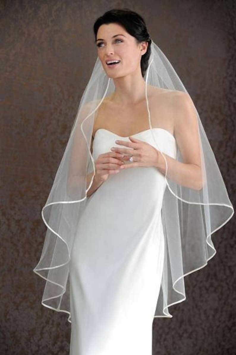 Waterfall WALENTYNA Veil Cascade Veil, Single Tier Veil, Cathedral Veil ...
