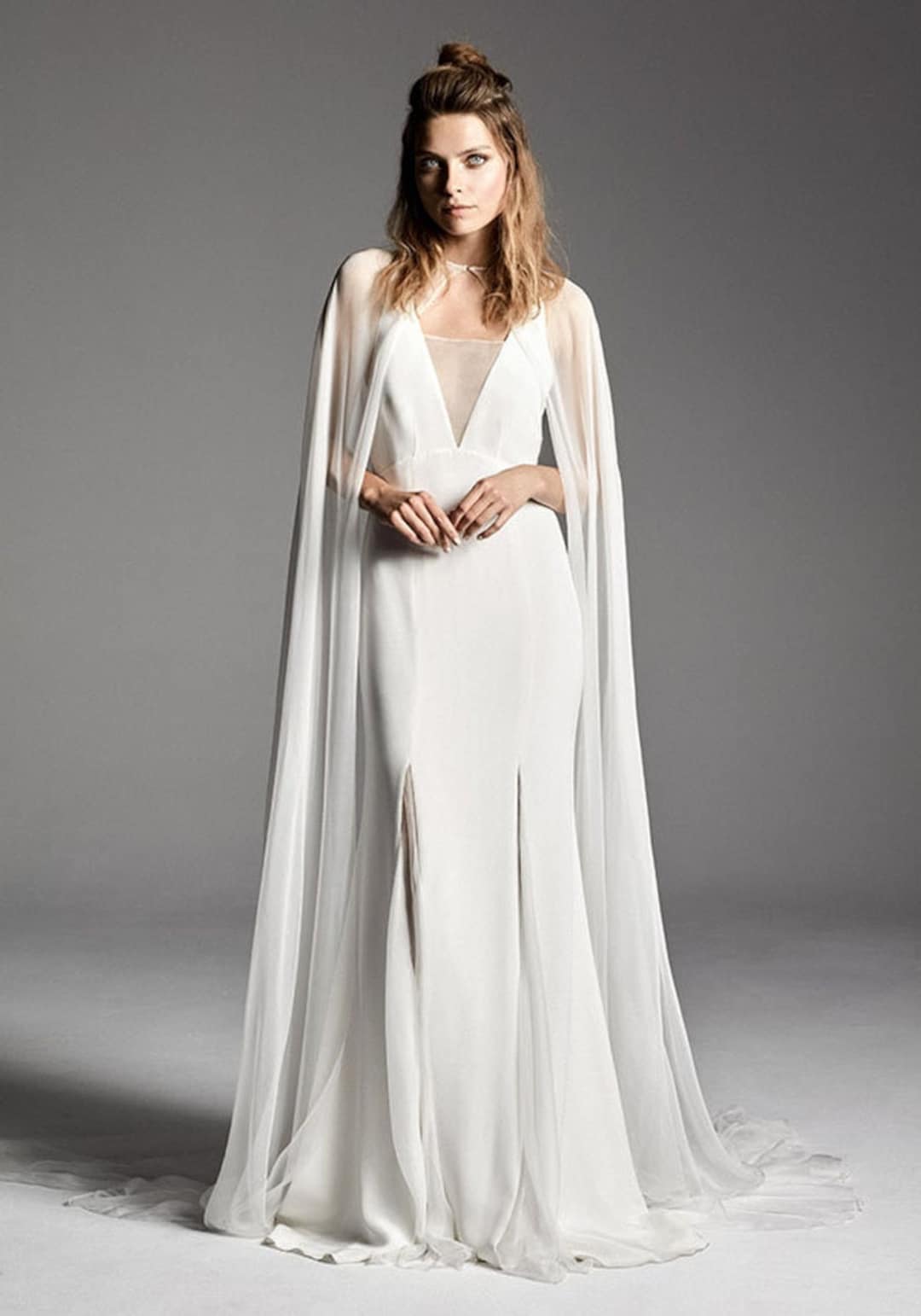 READY TO SHIP Long Bridal Caplet Bridal Cape Bridal Cover up Separates ...
