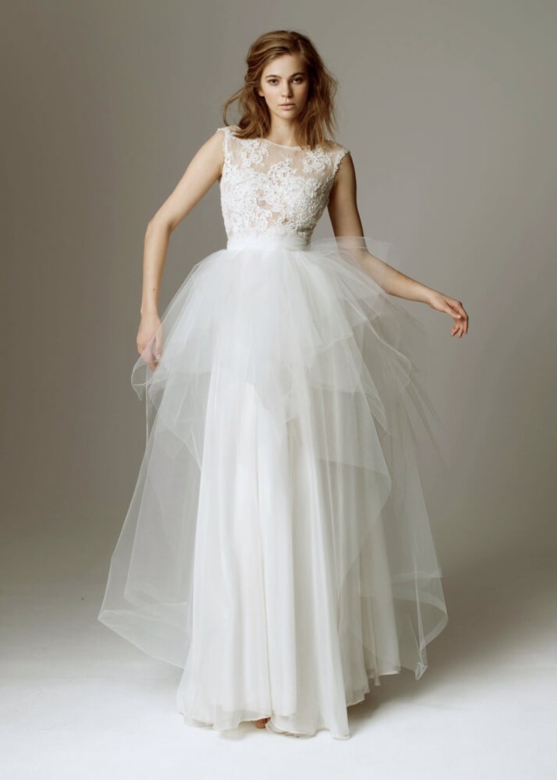 SUZANNE Separates Tulle Over Skirt Full Length Tutu Detachable - Etsy