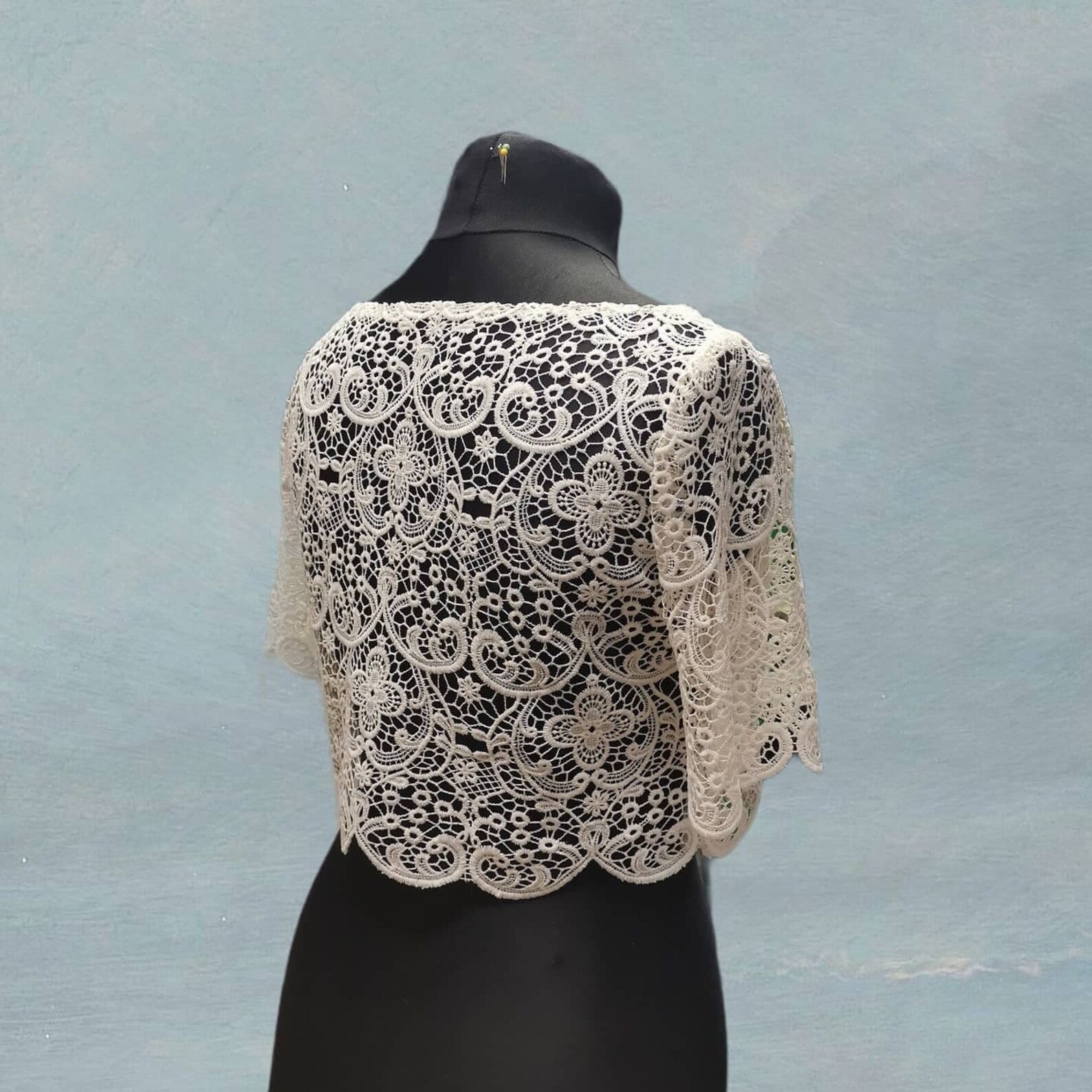 Guipure Lace Cover up Bridal HONEY Lace Top Wedding Lace - Etsy UK