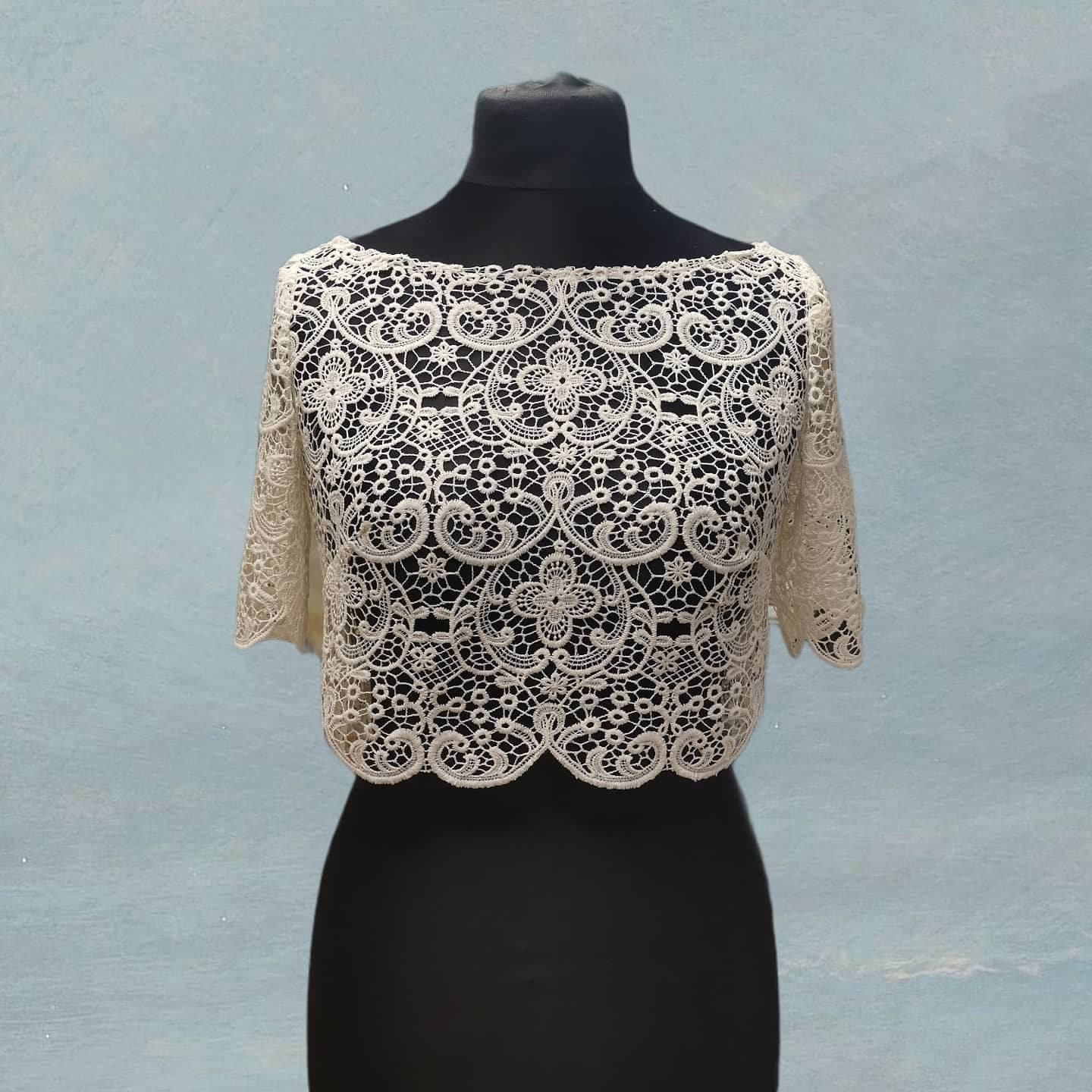 Guipure Lace Cover up Bridal HONEY Lace Top Wedding Lace - Etsy UK