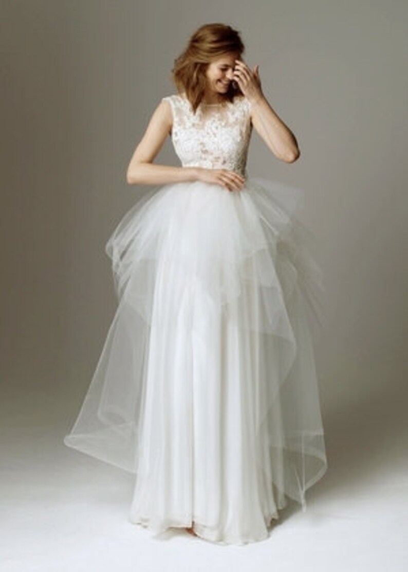 SUZANNE Separates Tulle Over Skirt Full Length Tutu Detachable - Etsy