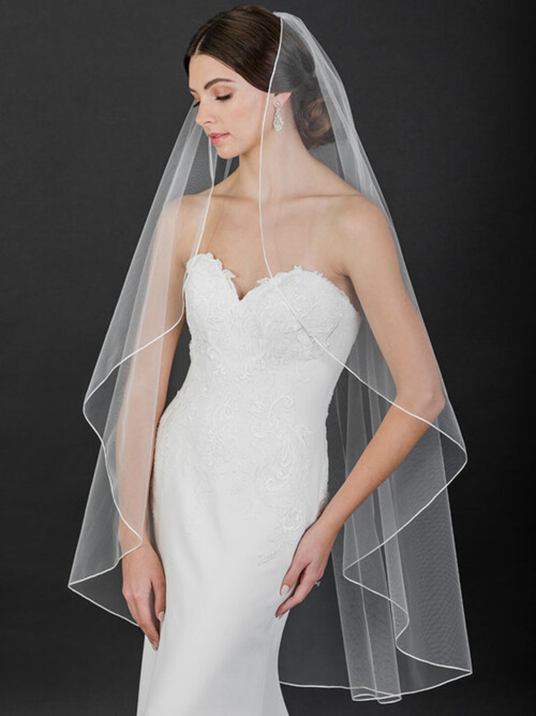 Waterfall ERICA Veil Cascade Veil, Single Tier Veil 1-tier Cascading ...