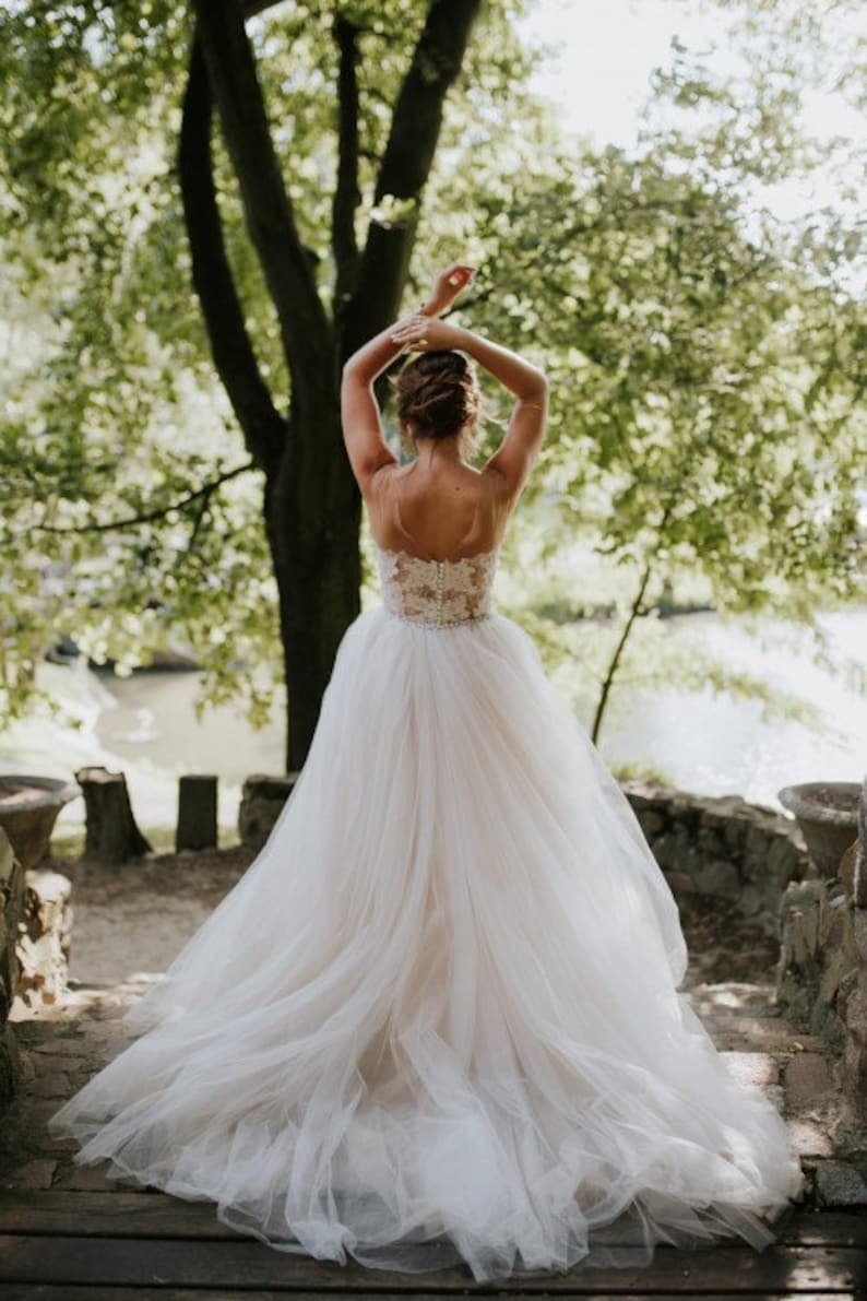 RITA Separates Tulle Over Skirt Full Length Tutu Detachable Wedding ...